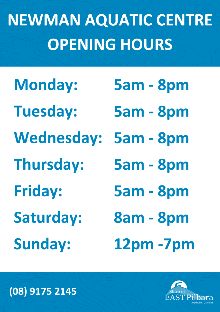 Newman Aquatic Centre » Shire of East Pilbara