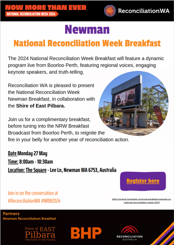 Newman Reconciliation Breakfast » Shire of East Pilbara