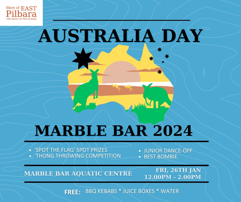Australia Day Pool Party - Marble Bar » Shire of East Pilbara