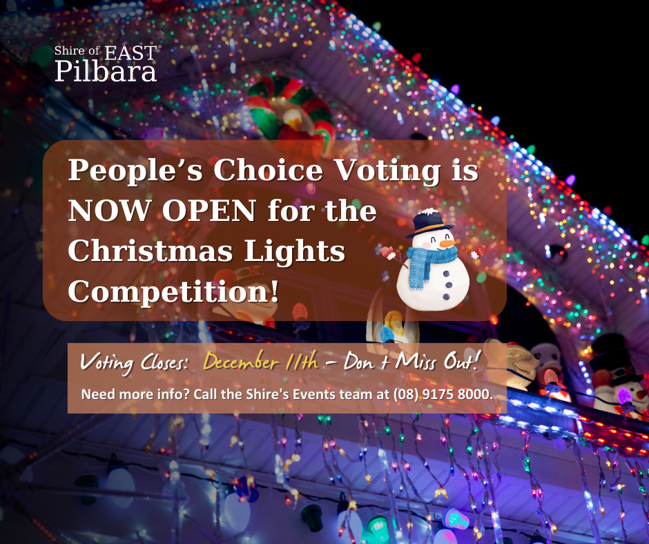 Christmas Lights - People's Choice Voting » Shire of East Pilbara